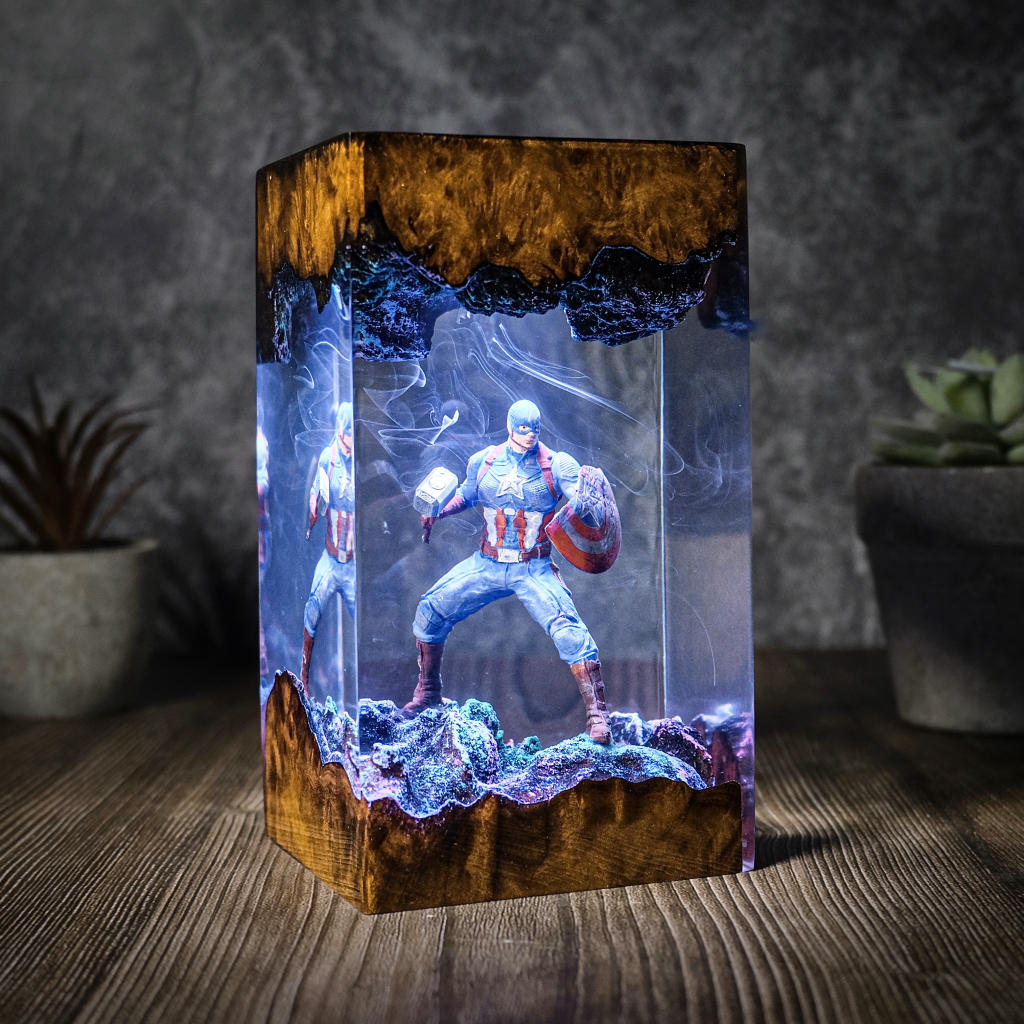 Captain America Night Light – Egoartbyvan