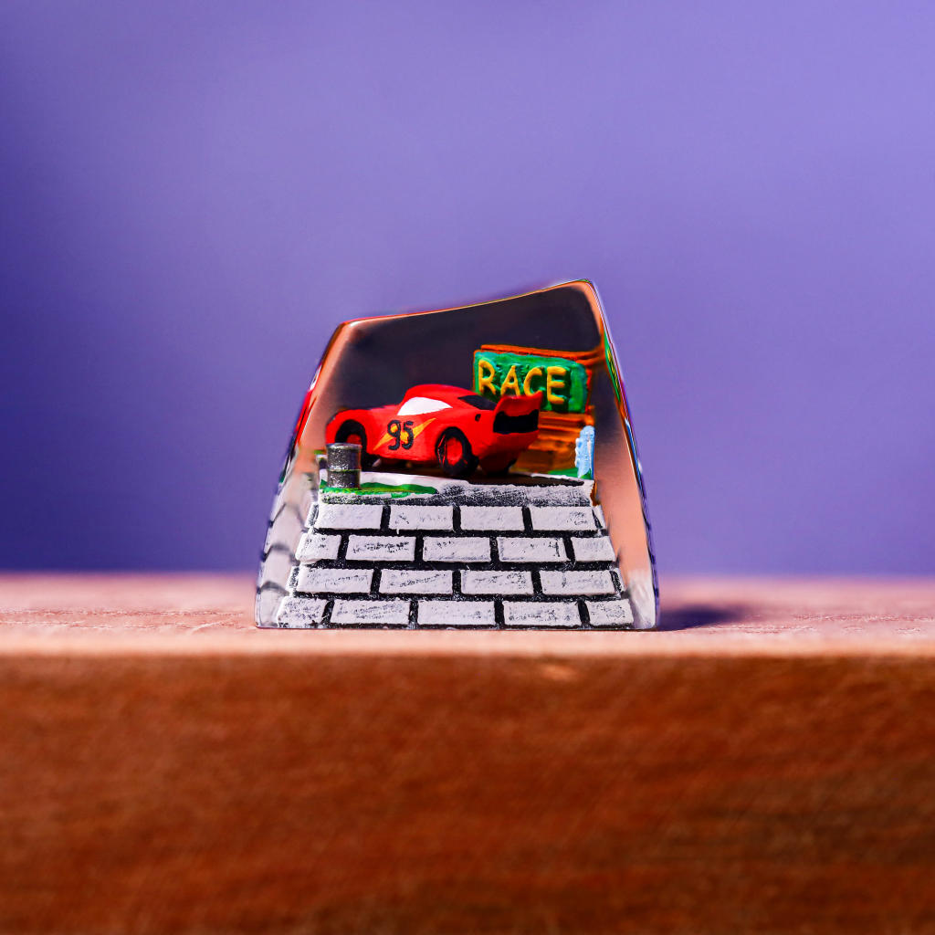 Cars Lightning McQueen Keycap – Egoartbyvan