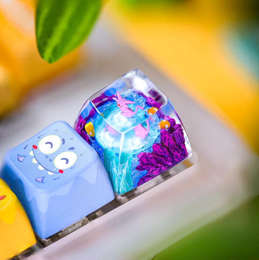 Cute Espeon Pokemon Keycap – Egoartbyvan