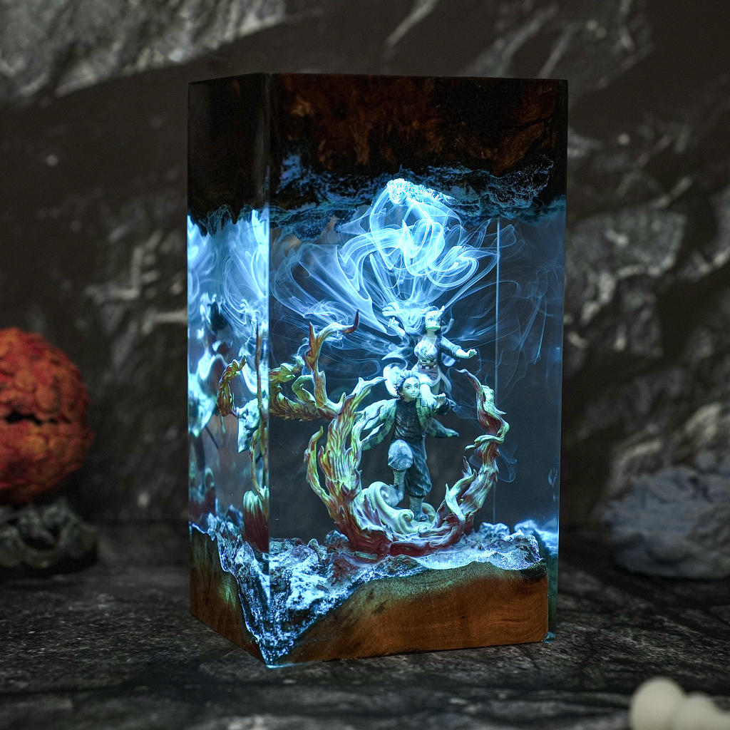 Demon Slayer Tanjiro & Nezuko Lamp Ver 2 – Egoartbyvan