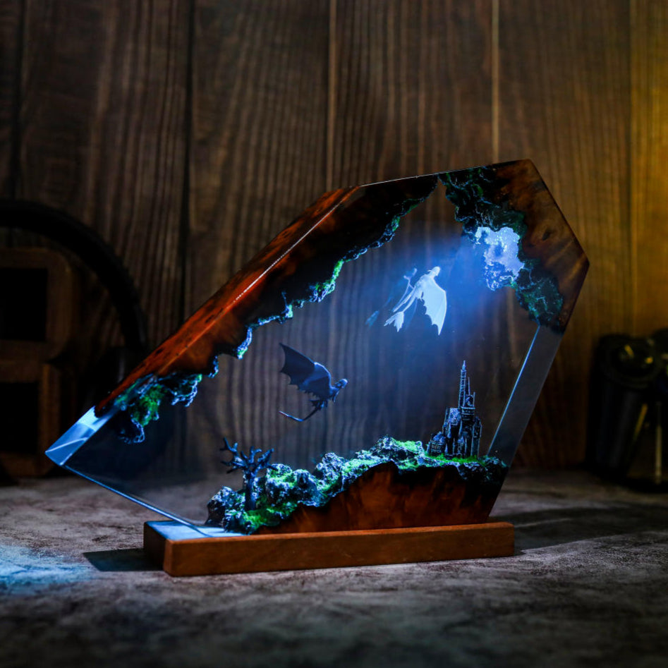 Flying Toothless and Light Fury Lamp – Egoartbyvan