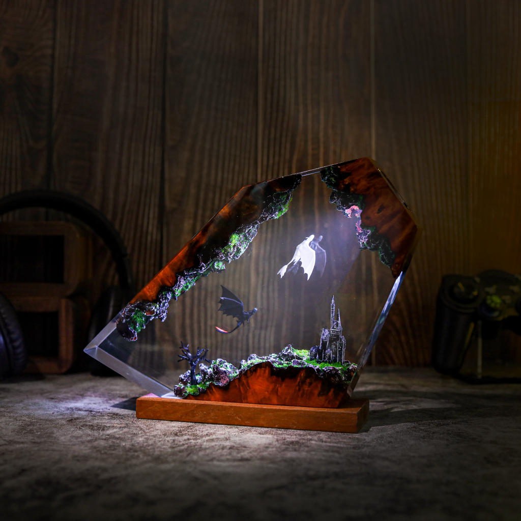 Flying Toothless and Light Fury Lamp – Egoartbyvan