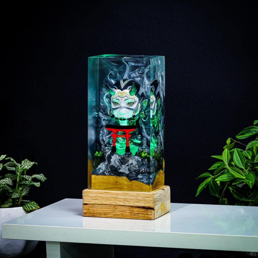 Oni Mask and Torii Gate Night Lamp – Egoartbyvan