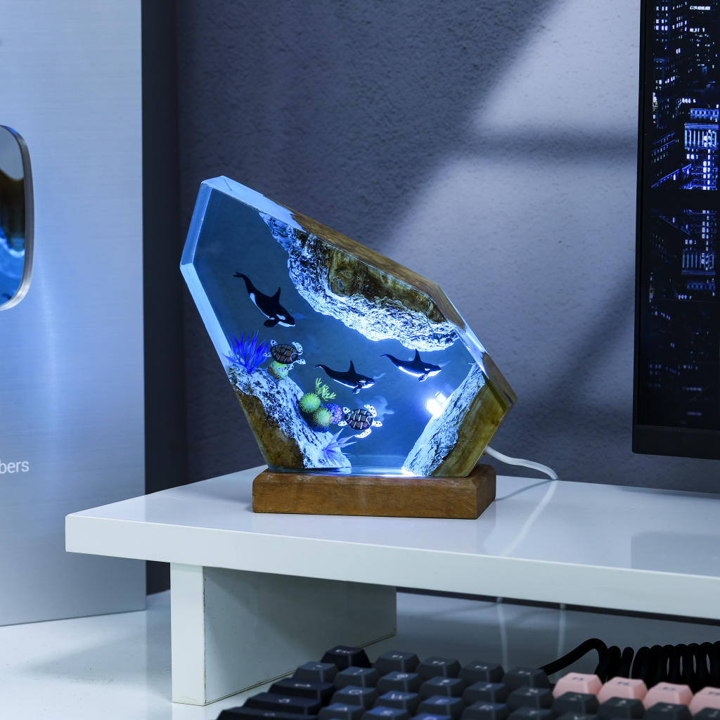 Orca and Sea Turtle Night Light – Egoartbyvan