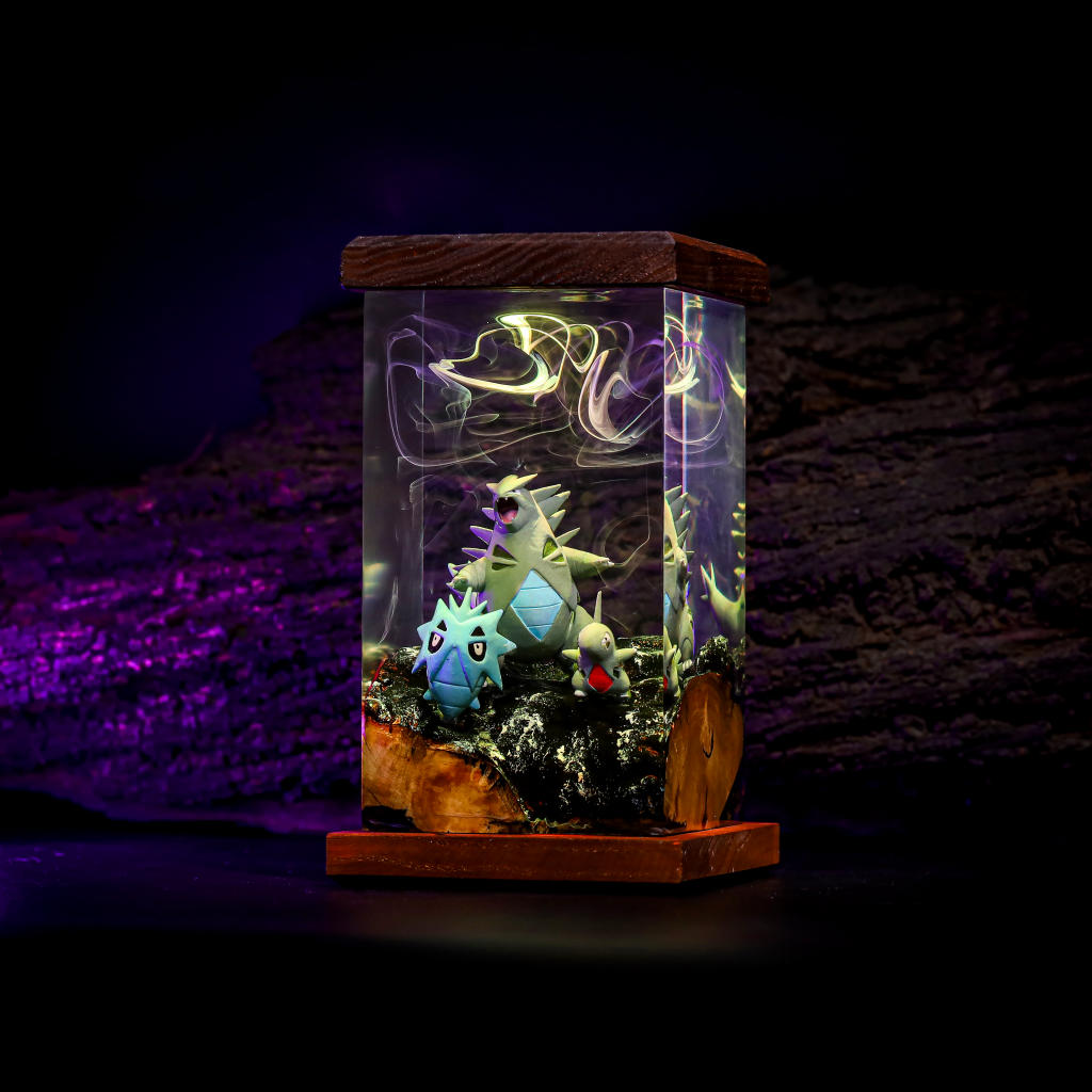 Tyranitar Pokemon Epoxy Night Light – Egoartbyvan