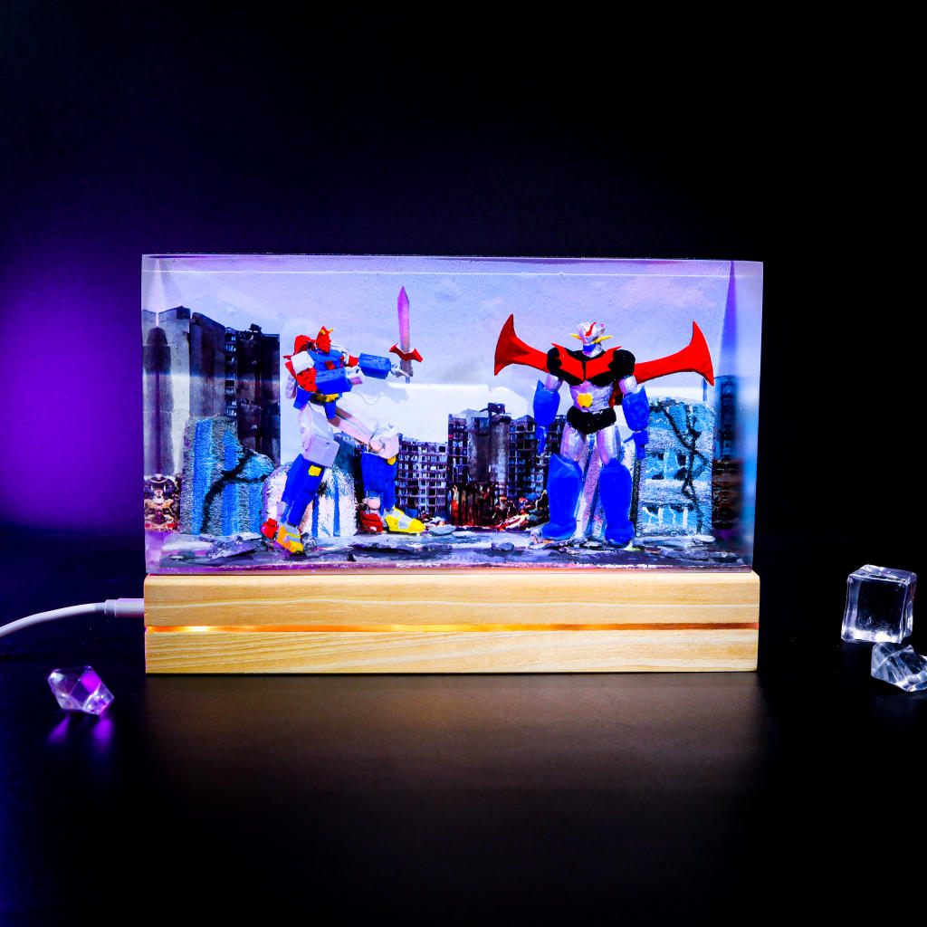 Voltes V VS Mazinger Z Resin Night Light – Egoartbyvan