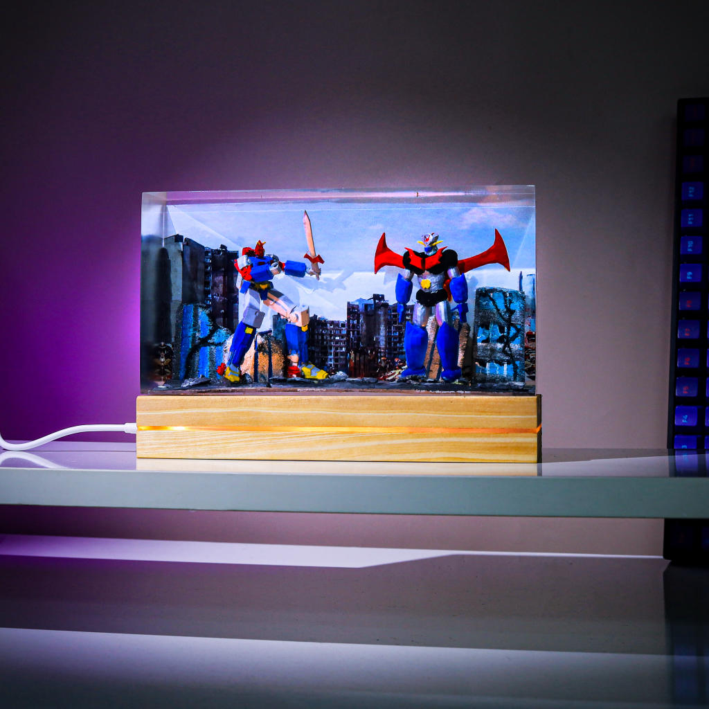 Voltes V VS Mazinger Z Resin Night Light – Egoartbyvan