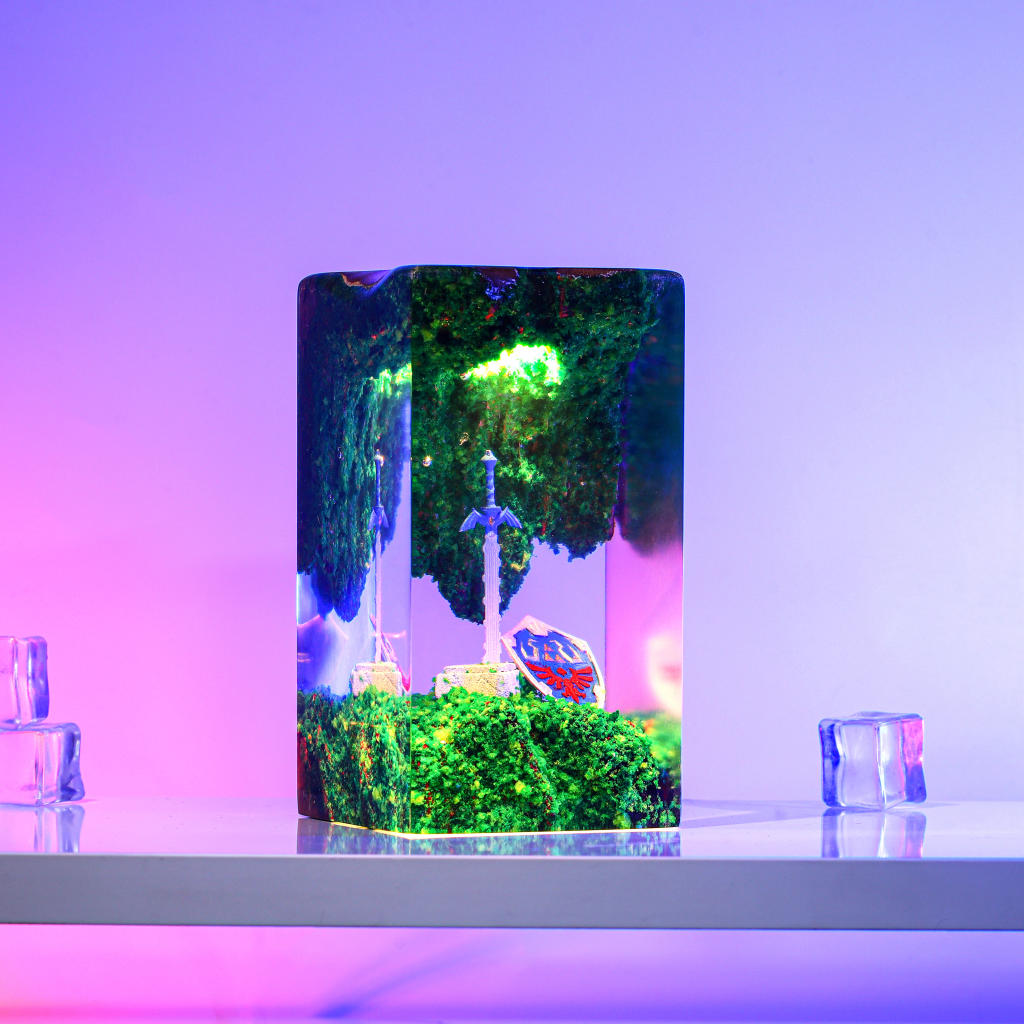 Zelda Shield and Master Sword Night Light – Egoartbyvan