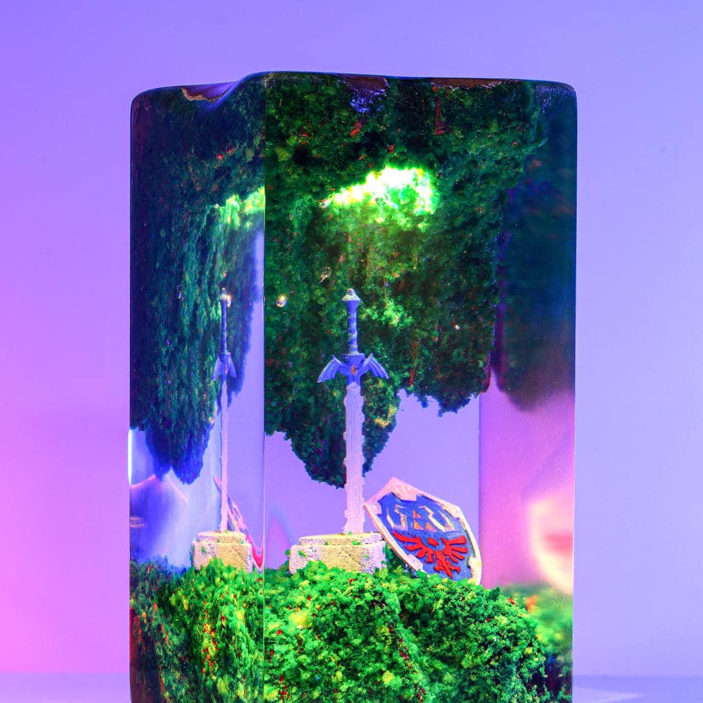 Zelda Shield and Master Sword Night Light – Egoartbyvan