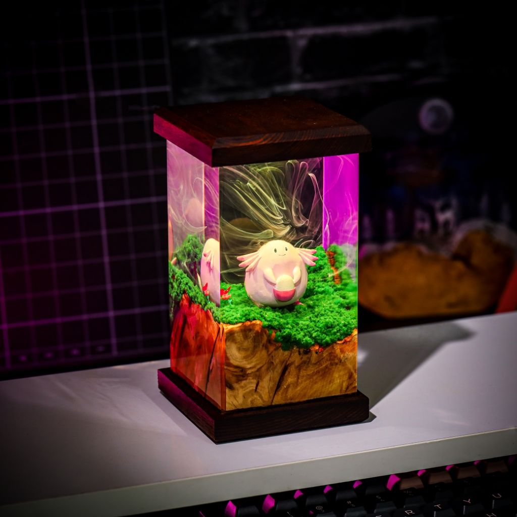 Chansey Pokemon Epoxy Resin Lamp – Egoartbyvan