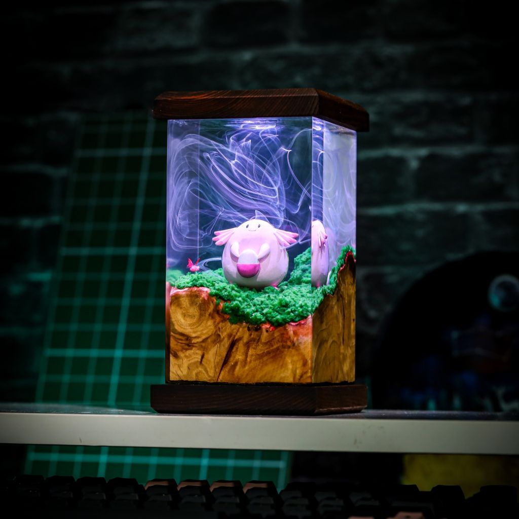 Chansey Pokemon Epoxy Resin Lamp – Egoartbyvan