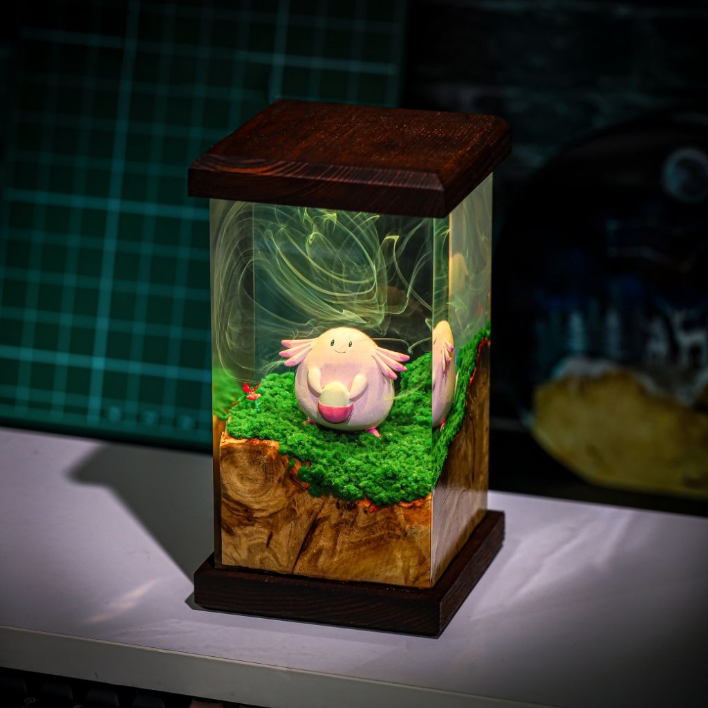 Chansey Pokemon Epoxy Resin Lamp – Egoartbyvan