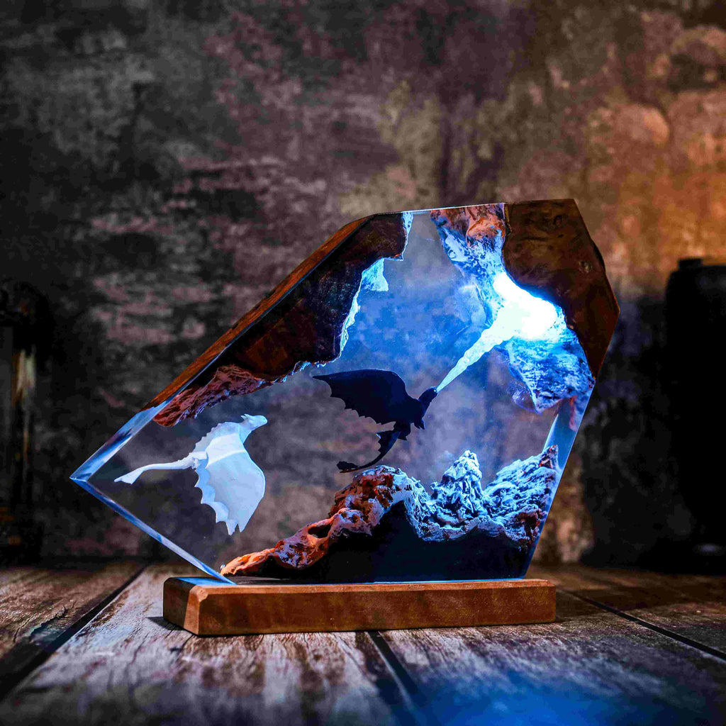 Fire Breathing Toothless and Light Fury Lamp – Egoartbyvan