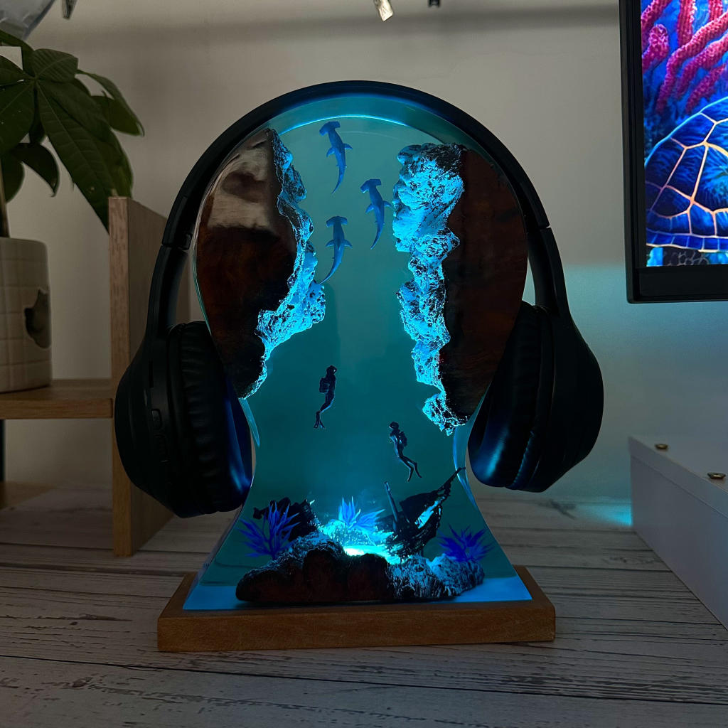 Hammerhead Shark night light & Headphone Stand – Egoartbyvan