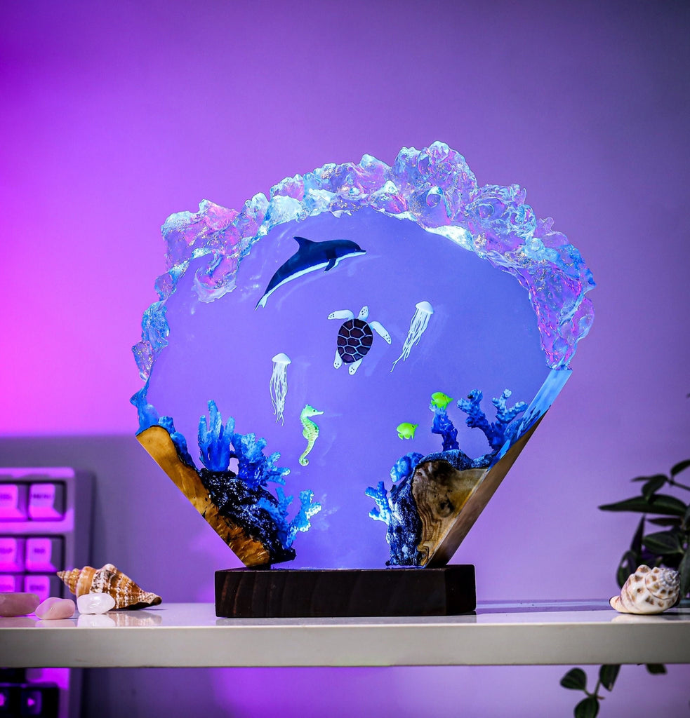 Diorama Deep Ocean Epoxy Lamp – Egoartbyvan