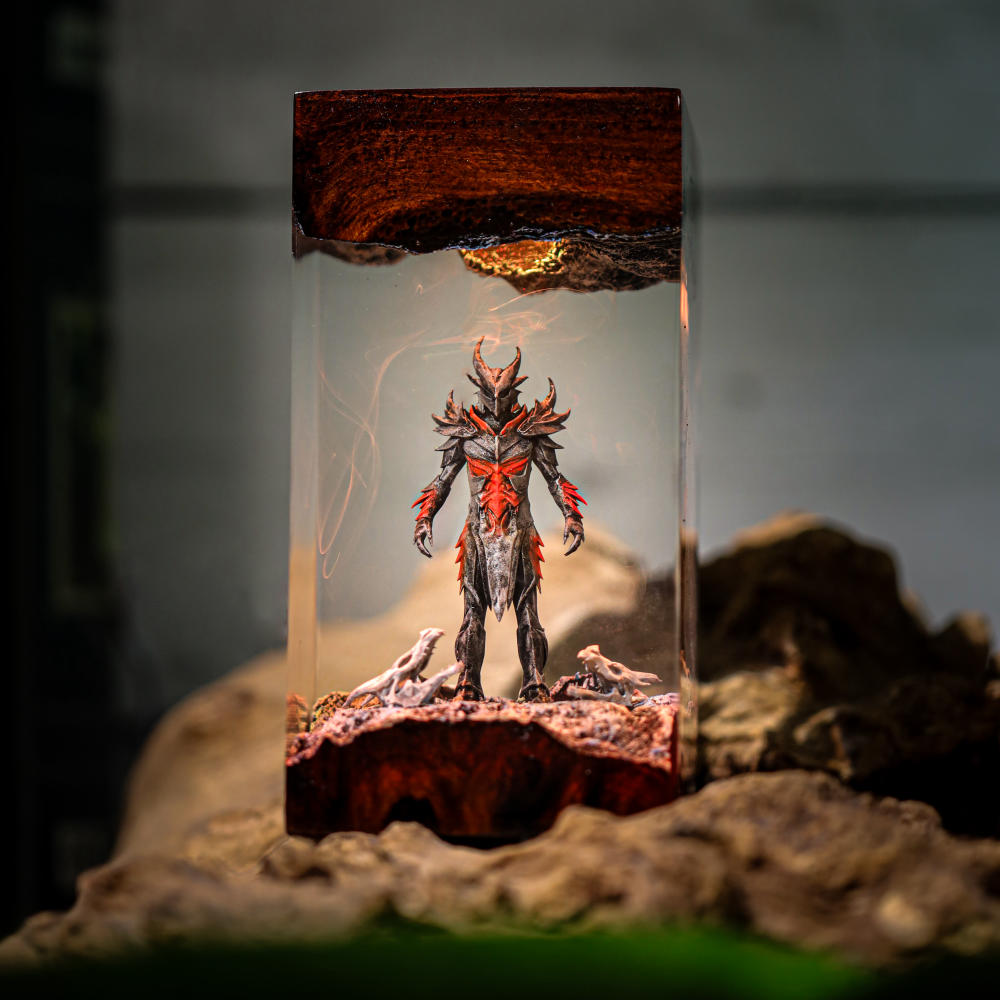 Skyrim Daedric Warrior Night Light – Egoartbyvan