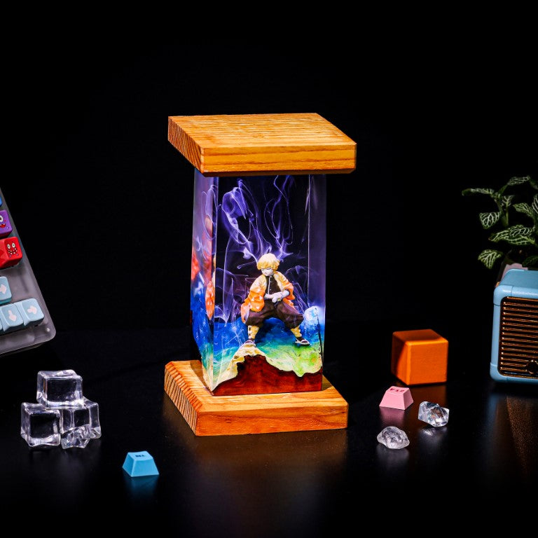 Zenitsu from Demon Slayer Epoxy Lamp – Egoartbyvan