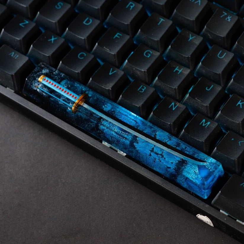 Blue Katana Spacebar Keycap – Egoartbyvan