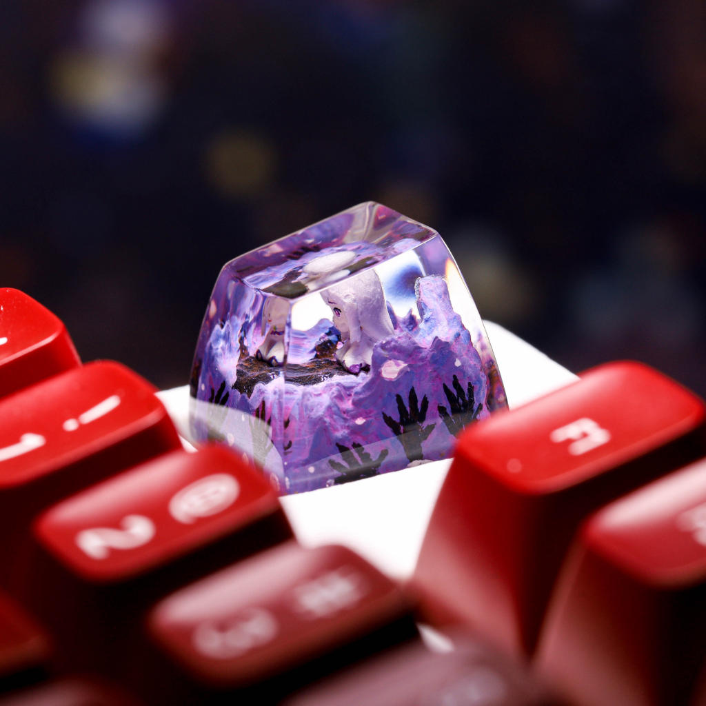 Emilia Re:Zero keycap – Egoartbyvan
