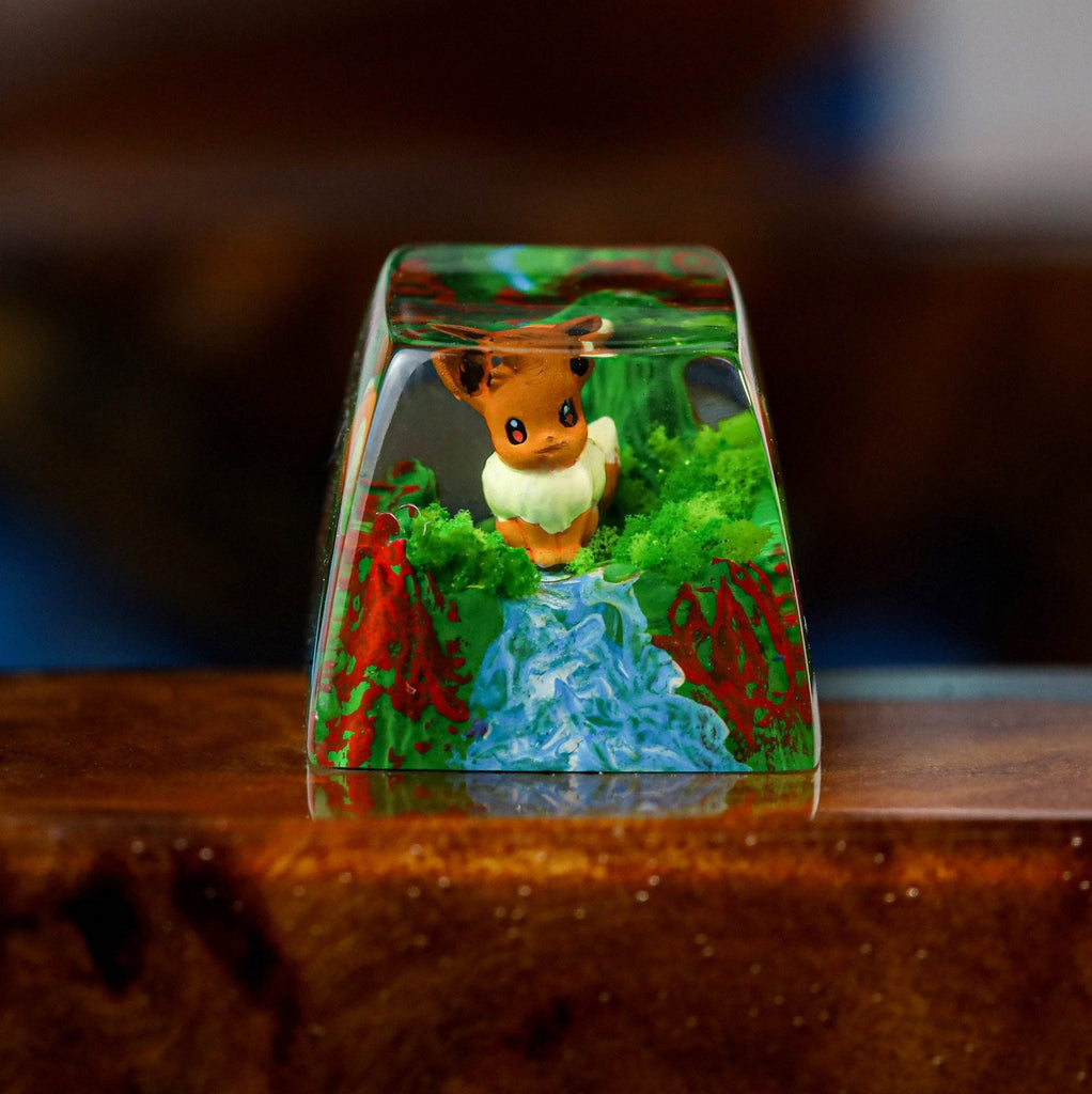 Eevee Pokemon Artisan Keycap – Egoartbyvan