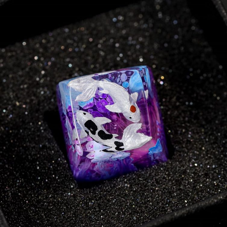 Purple Koi Artisan Keycap – Egoartbyvan