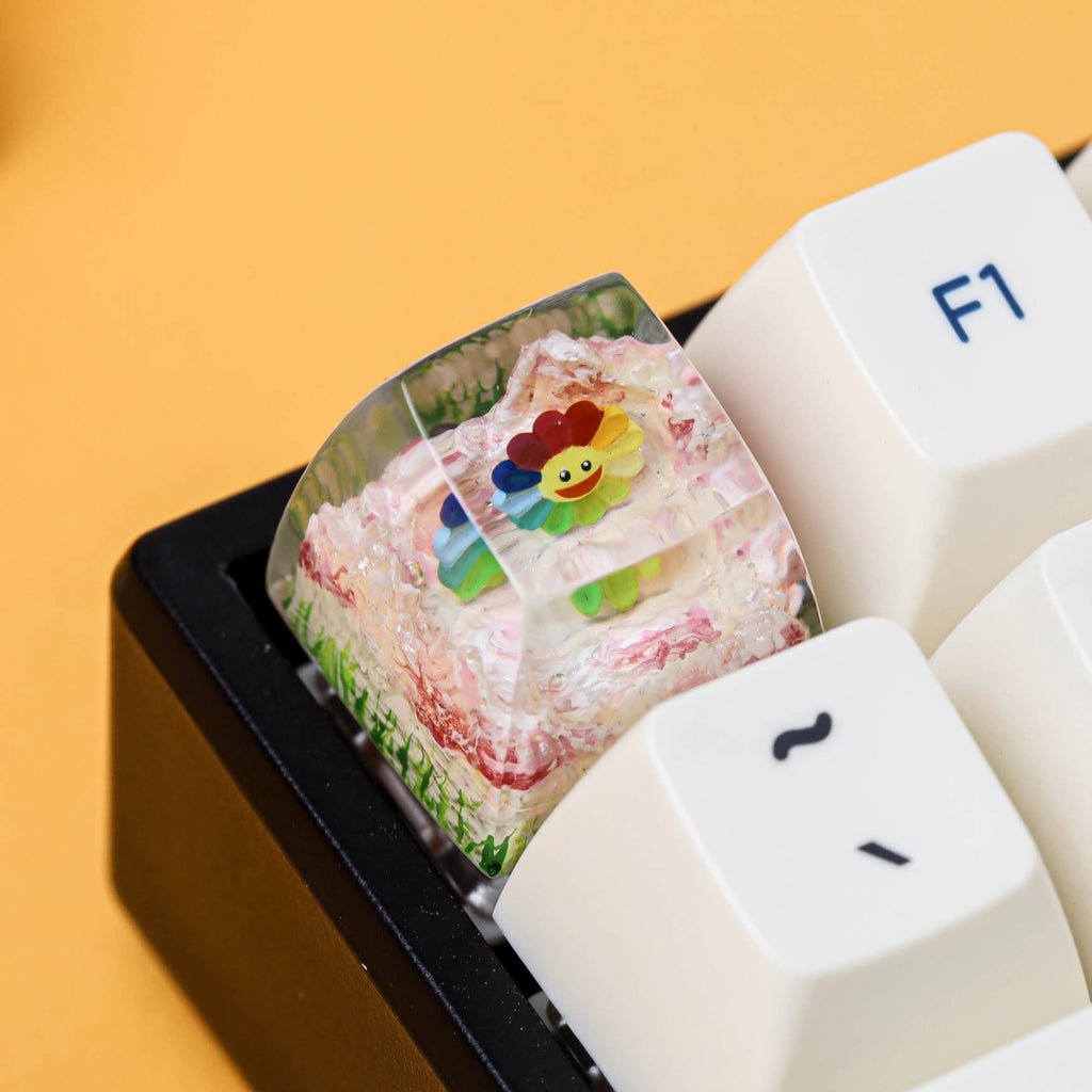Japanese Sun Flower Artisan Keycap – Egoartbyvan